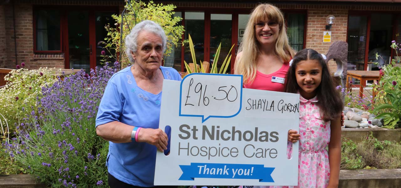 Kind Shayla's haircut raised funds - St Nicholas Hospice Care website